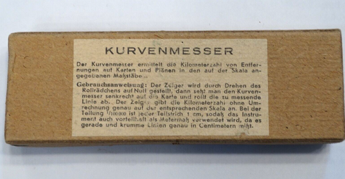 WWII Kurvenmesser Distance Meter Map Measure German WW2 Opisometer ...