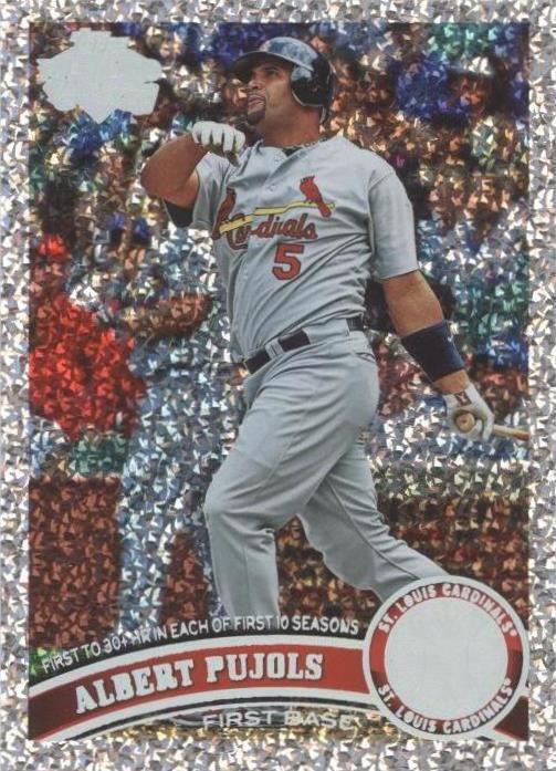 2011 Topps - Checklist Albert Pujols #547 Platinum Diamond Anniversary ...