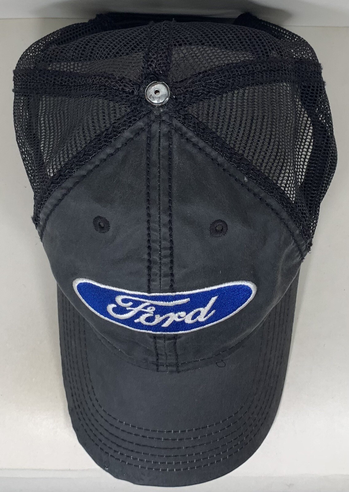 Ford Hat Racing Truck Camo Black Auto F150 Speed Race Cap Leather Style ...