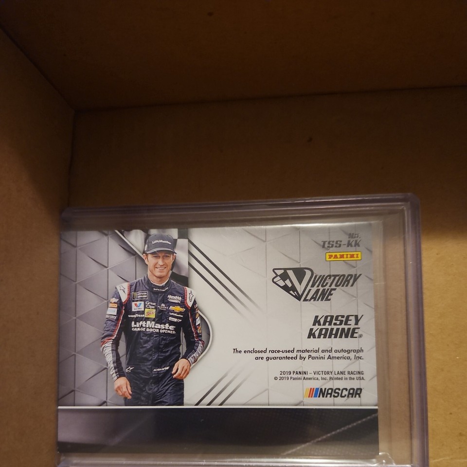 2019 Panini Victory Lane - Triple Swatch Signatures #TSS-KK Kasey Kahne ...