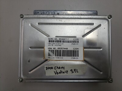 2000 Chevrolet Venture 3.4L Engine Control Module Unit Ecm 09357440 ...