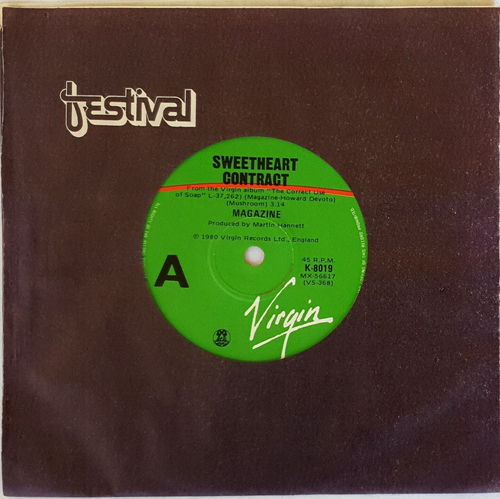 Magazine - Sweetheart Contract Red Vinyl 7" Single-1980 Virgin ...