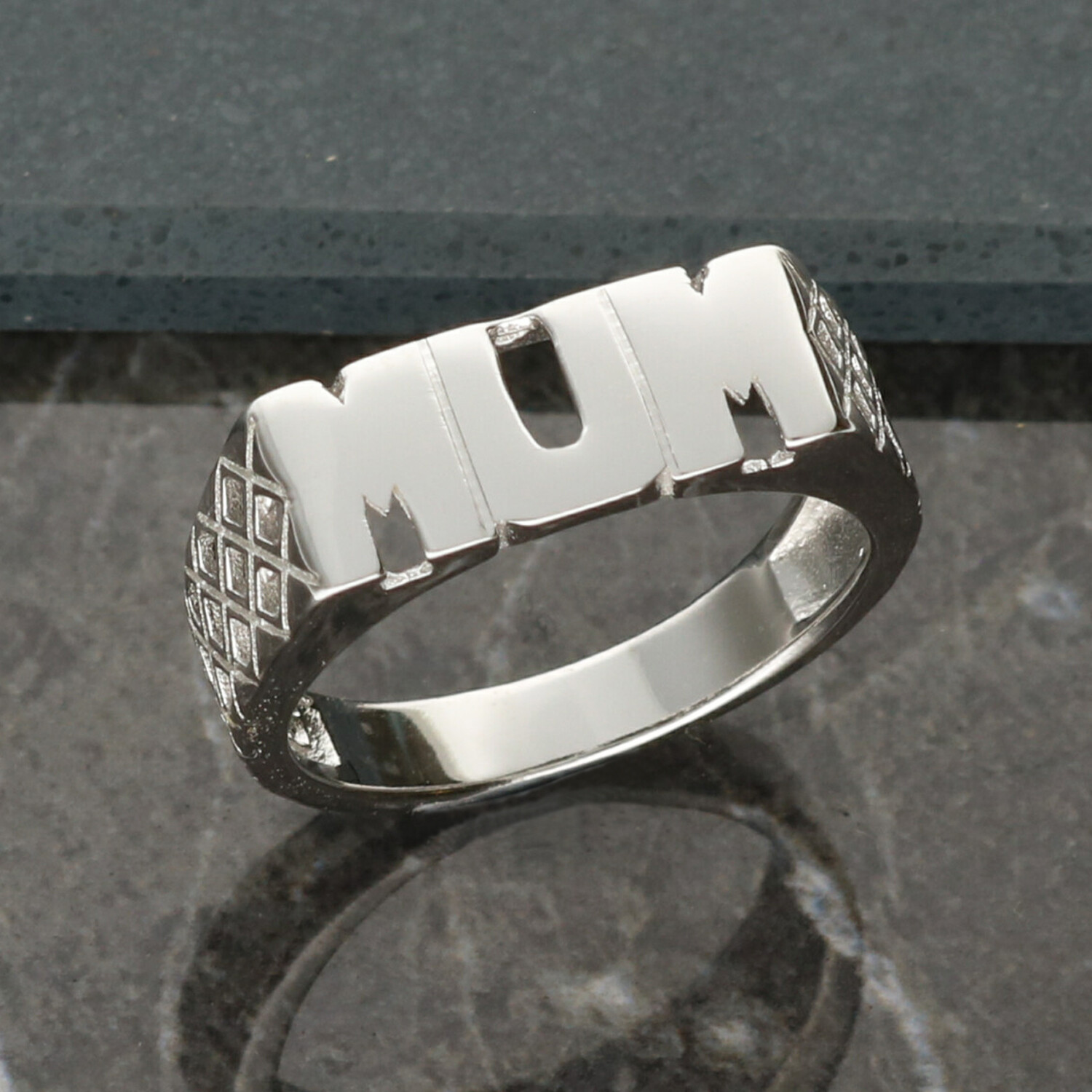925 Sterling Silver Polished Mum Mummy Ring Gift DISCOUNTED - REDUCED ...