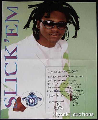 Baby Blue Pretty Ricky Poster Centerfold 40A Slik'em on back | eBay