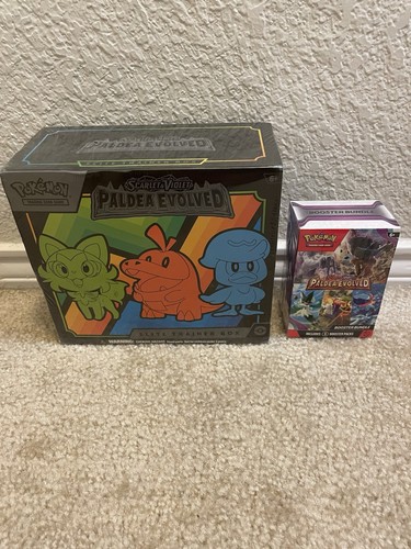 Pokemon TCG Paldea Evolved Elite Trainer Box & Booster Bundle Lot of 2 ...