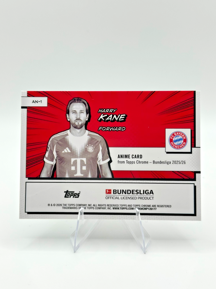2025-26 Topps Chrome Bundesliga Harry Kane Anime SSP #AN-1 Bayern ...