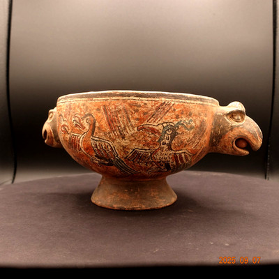 Pre-Columbian Authentic Artifact Ceramic Pottery Poly-Chrome Maya ...