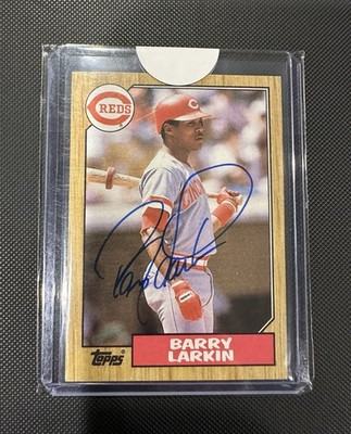 1987 Topps Signed By Barry Larkin #648 Auto pSA/DNA | eBay