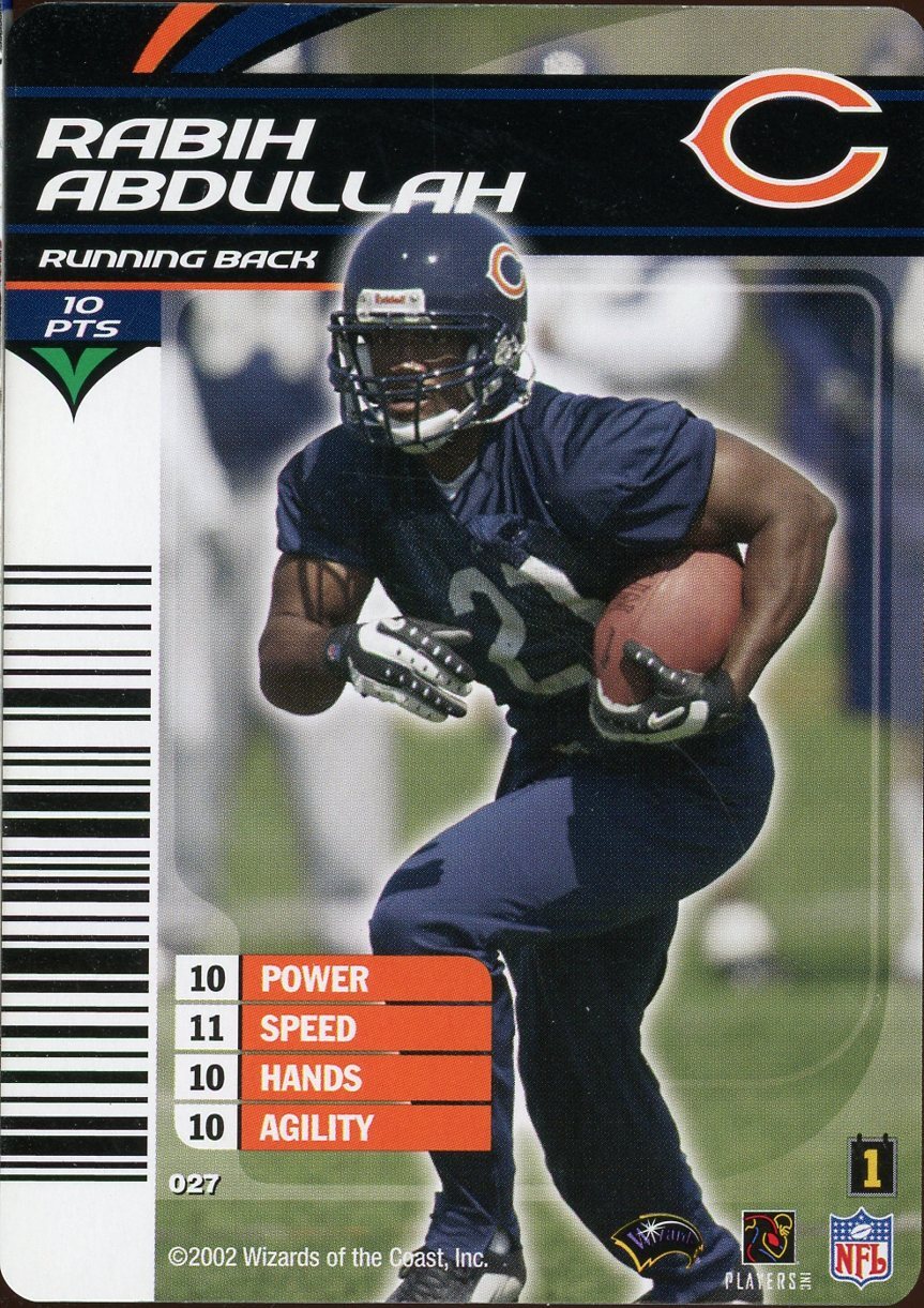 2003 NFL Showdown RABIH ABDULLAH BEARS #027 | eBay