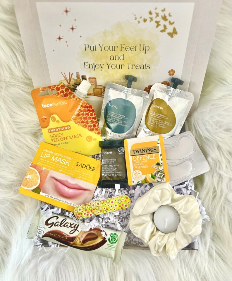 Ladies Pamper Hamper Gift Spa Box Set For Her Personalised Letterbox ...