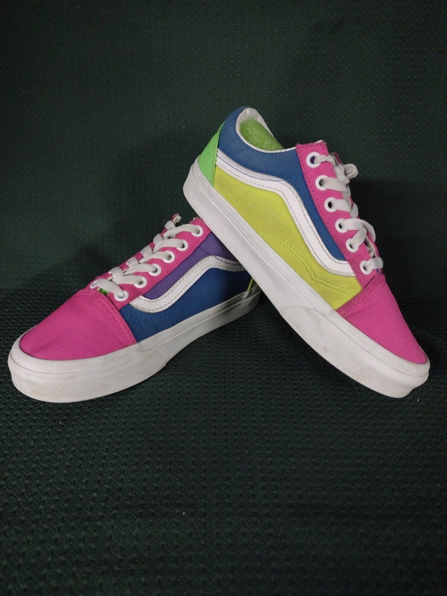 Women's Neon Vans Shoes