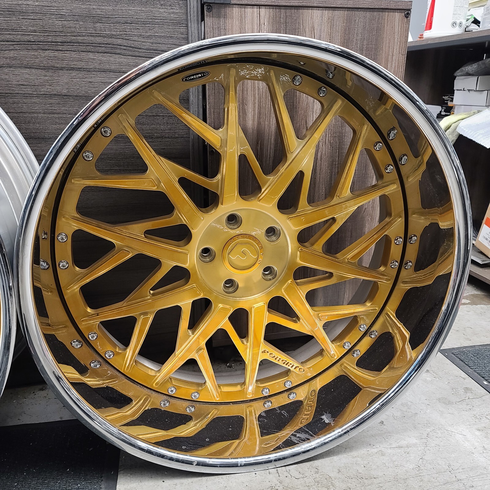 24X9-10 FORGIATO PASTICCIO GOLD 5X4.75 GBODY OLD SCHOOL BUICK MONTE ...