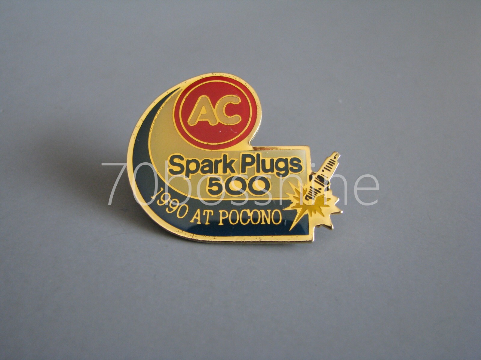 1990 AC SPARK PLUGS 500 POCONO NASCAR RACING EVENT HAT PIN | eBay
