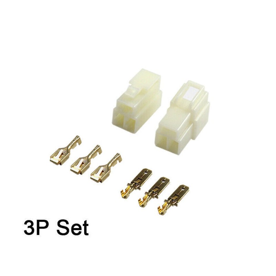 6.3MM Electrical Automotive Wire Connectors Male Female Socket Plug ...
