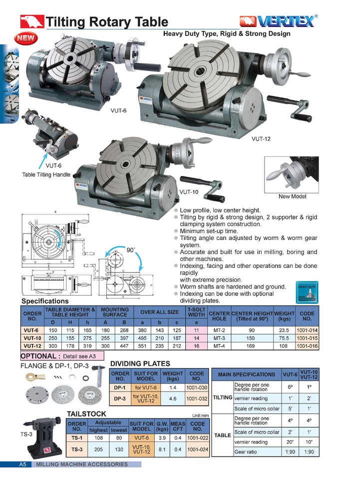 Vertex 6" Tilting Rotary Table VUT-6 | eBay UK