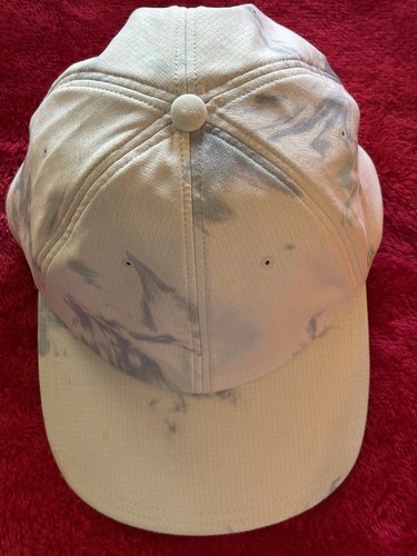 Lululemon Hat Cap pale blue tie-dyed Stretchy Running Jogging Cycling ...