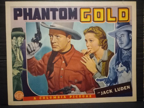 Lobby Card 1938 PHANTOM GOLD Jack Luden gun Beth Marion best CU | eBay