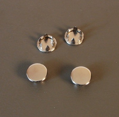 (4 PACK) 3/8" Nickel Plated Metal Hole Plugs for .031"-.046" metal SP ...