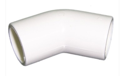 8x Propipe 45-DEGREE SWEEP BEND PVC ELBOW - 15mm, 20mm Or 25mm | eBay UK