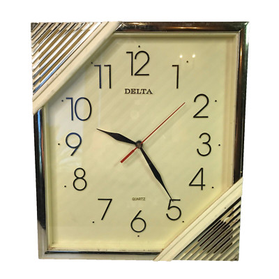 Art Deco (DELTA) Quartz Wall Clock | eBay Australia