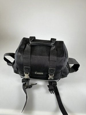 Canon Camera Bag Organizer Black Pockets Waist Strap DSLR Case | eBay