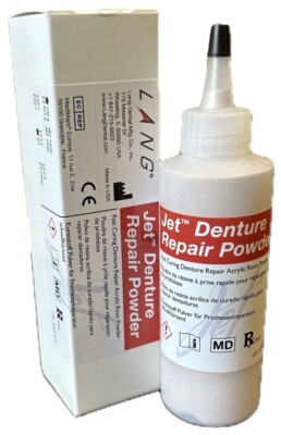 Lang Jet Denture Repair Fast Curing Acrylic Powder B1 - 100g REF 1220 ...