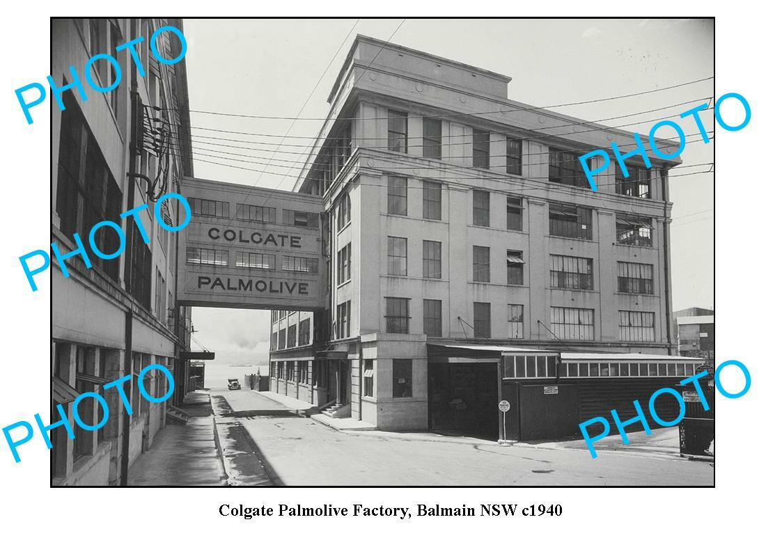OLD 8x6 PHOTO COLGATE PALMOLIVE FACTORY BALMAIN NSW c1940 | eBay Australia