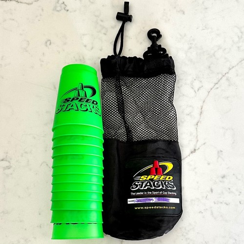 WSSA Official Speed Stacks - 12 Green Cups & Mesh Bag | eBay
