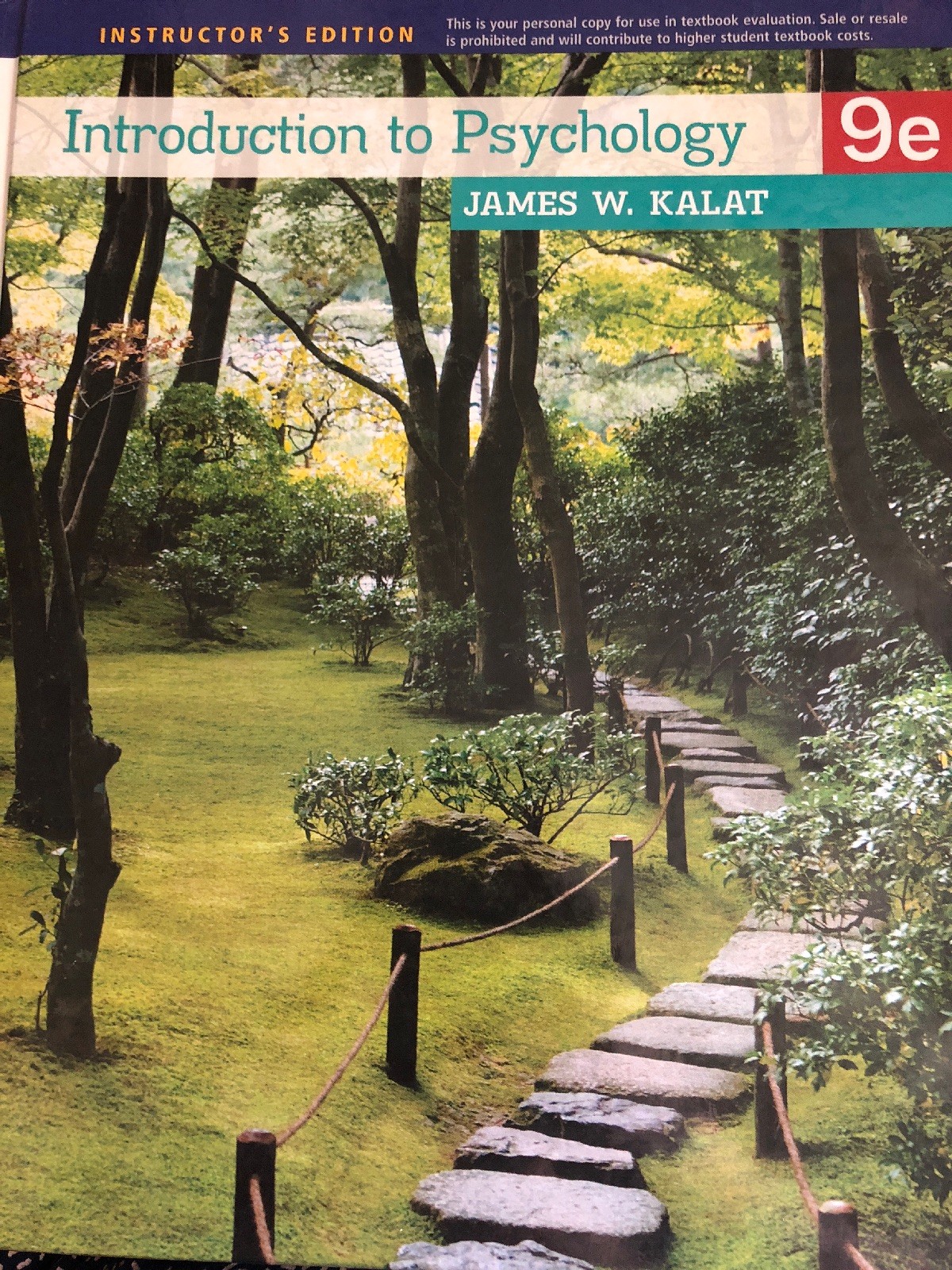 Introduction to Psychology 9e, by James Kalat | eBay