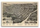1887 Macon Georgia Vintage Old Panoramic City Map - 20x30 | eBay