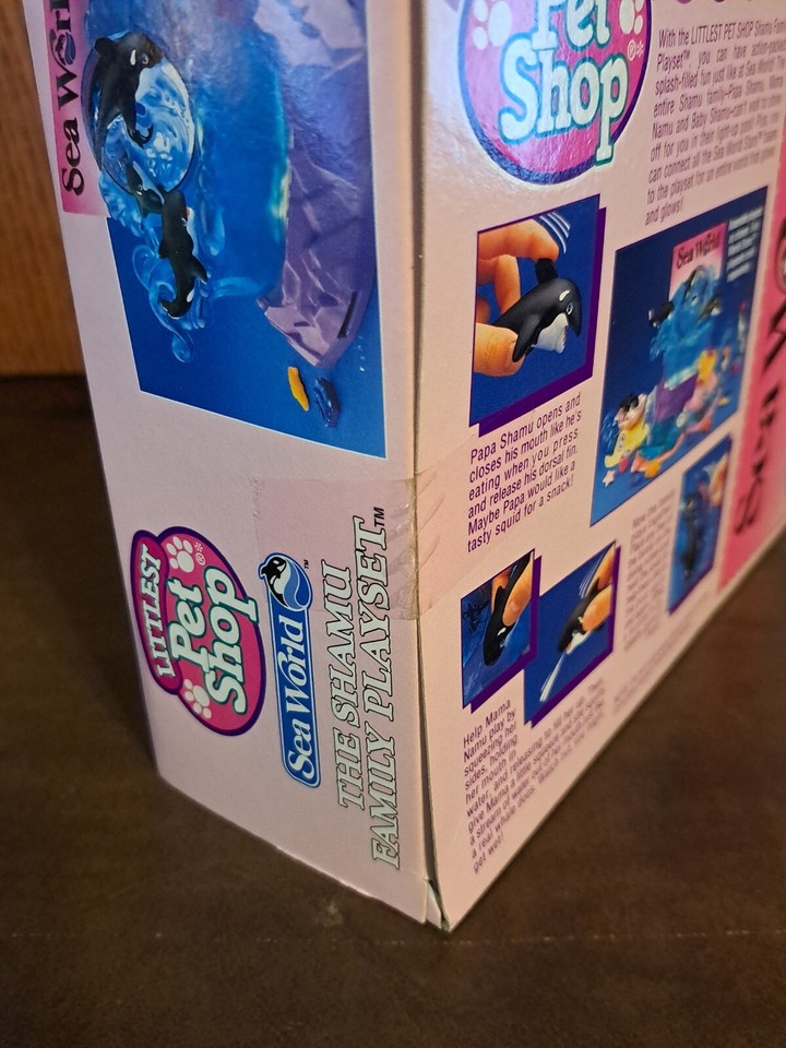 Vintage 1995 Littlest Pet Shop Sea World Shamu Family Playset LPS 60872 ...