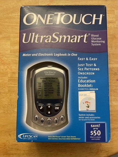 BRAND NEW OneTouch UltraSmart Blood Glucose Monitoring System Monitor ...