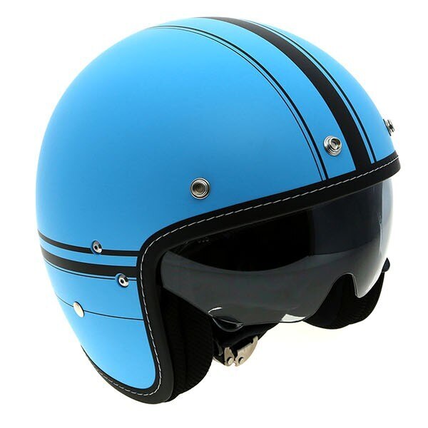 HJC FG-70s LADON BLUE OPEN FACE JET FIBREGLASS MOTORCYCLE HELMET | eBay UK