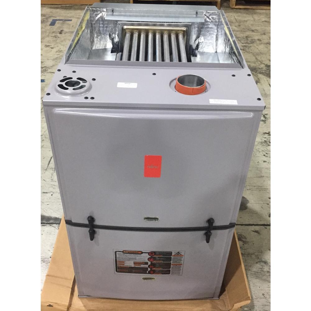 RHEEM/FUJITSU FF75214LT80M 75K BTU 2-STAGE UP/HORIZ ECM GAS FURNACE 80% ...