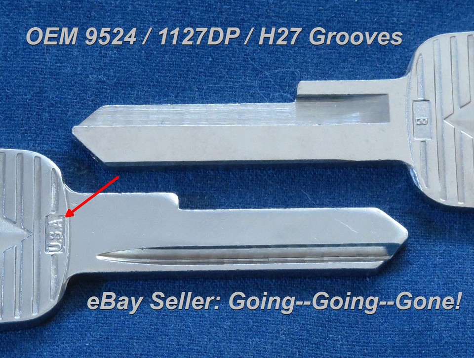 SET VINTAGE UNCUT KEY BLANKS FORD LINCOLN MERCURY EDSEL "V" 1952-1966 ...