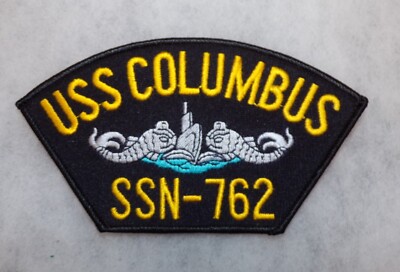 US Navy USS Columbus SSN-762 Submarine Embroidered Ballcap Patch | eBay