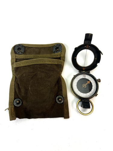 1918 Engineer Corps US Military Compass C-E No 59527 w/ Case WWI | eBay