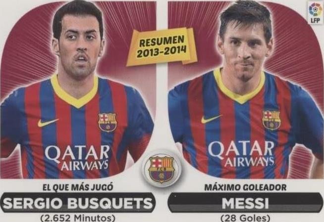 2014-15 Panini Colecciones Este Liga Stickers - FC Barcelona Lionel ...