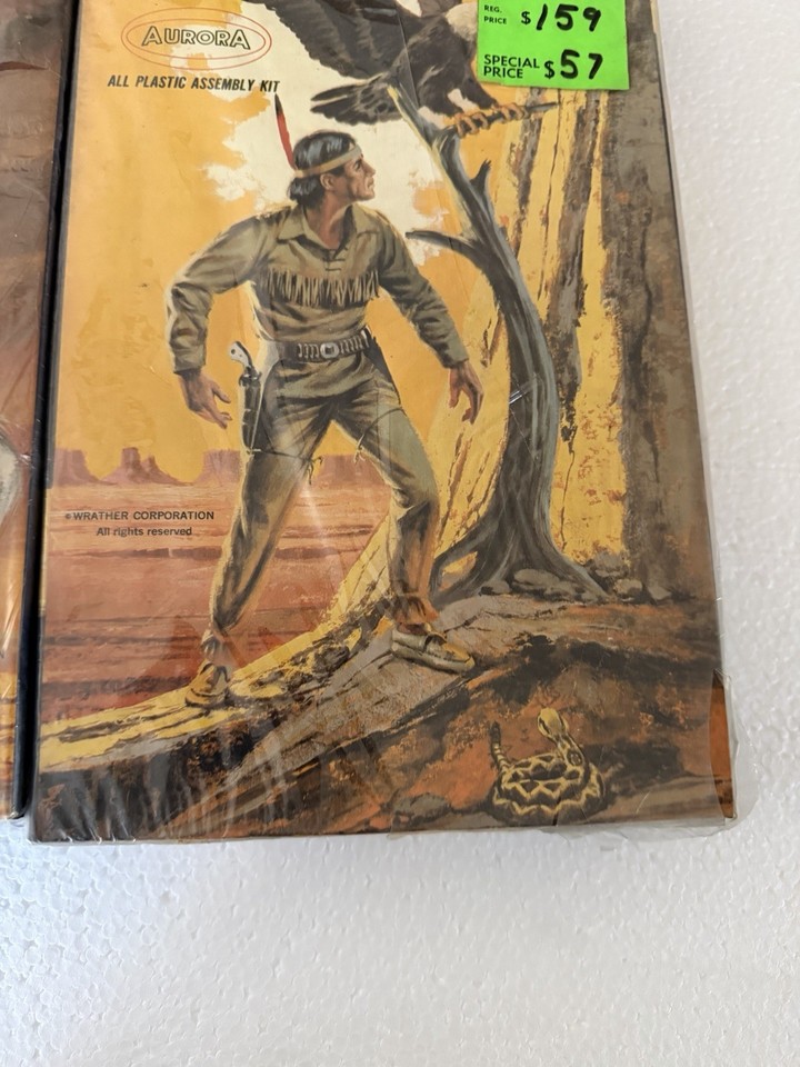 1967 Aurora The Lone Ranger & Tonto Factory Sealed Model Kits 808-149 ...