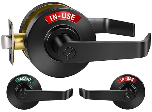 Commercial Grade Privacy Indicator Lever Lock- Bathroom Door Handle, in ...