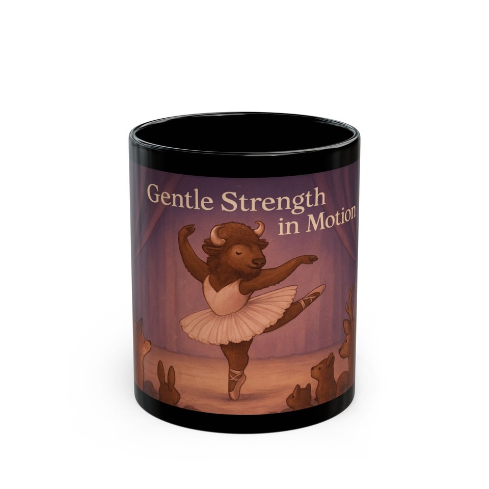 Black Coffee Cup Mug New Ballet Bison Graceful Dance | eBay