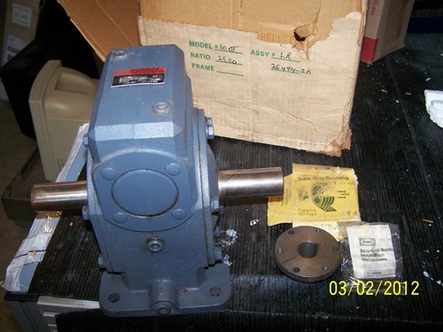 Peerless Winsmith 30-DT Conveyor Speed Reducer DT 25:1 LR WORM GEAR ...
