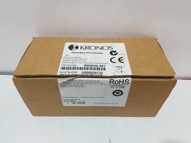 Kronos 8609020-001 Biometric Touch ID Card for The InTouch 9000 Mv1210 ...