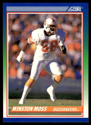 1990 Score Winston Moss Rookie Tampa Bay Buccaneers #390 | eBay