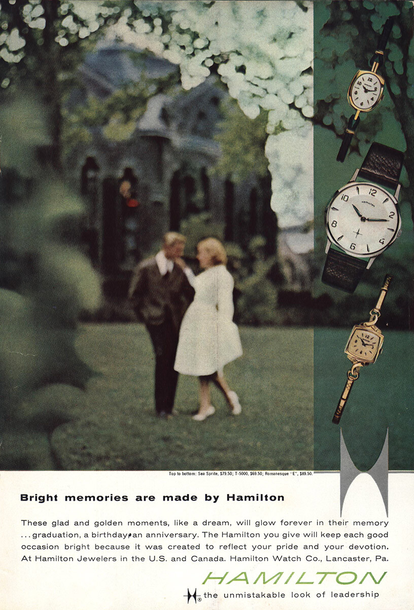1960 Hamilton Watch: Bright Memories Vintage Print Ad | eBay