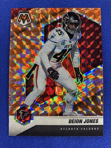 2021 #17 Deion Jones Panini Mosaic Football Orange Reactive Prizm | eBay
