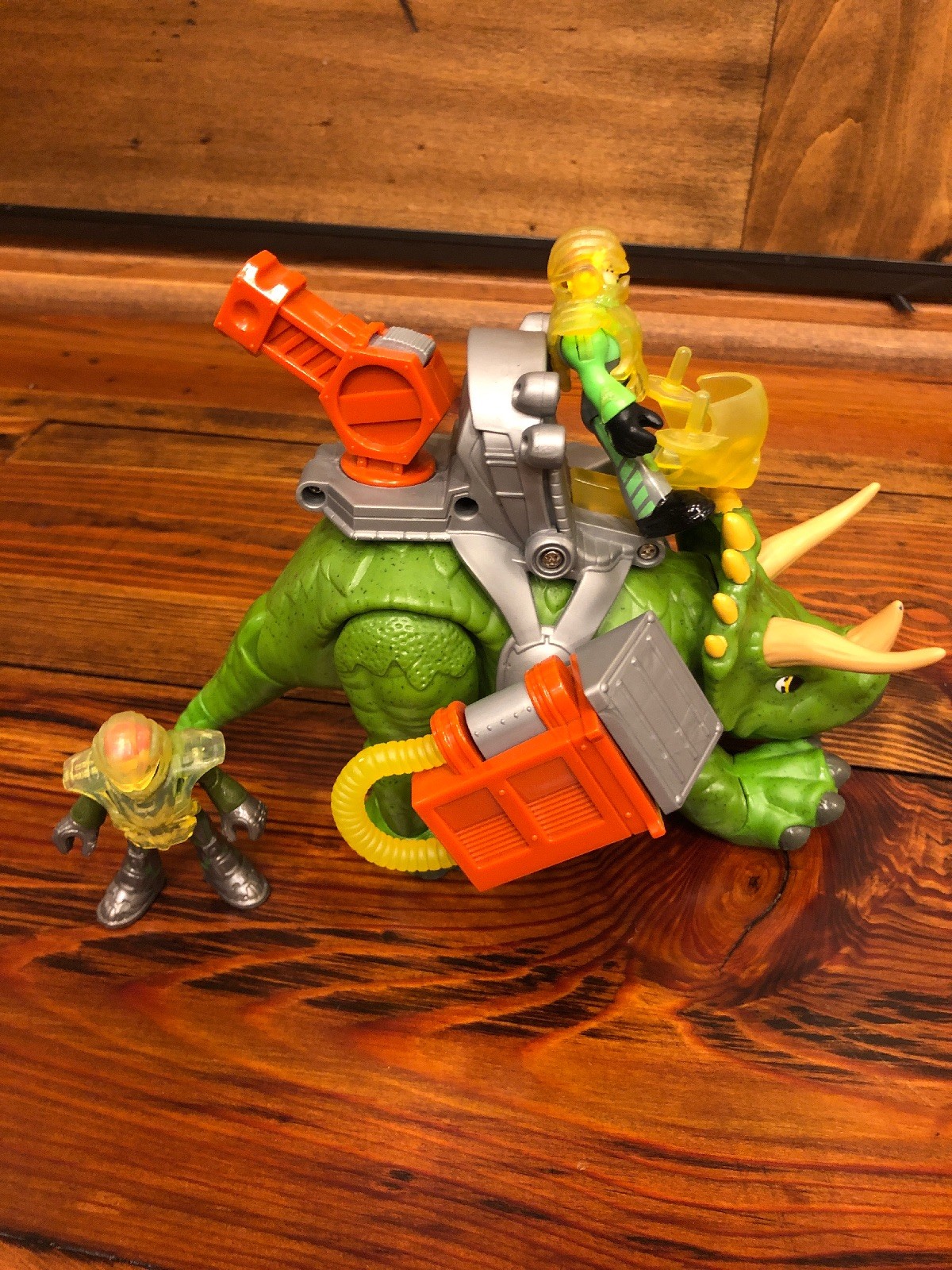 Fisher Price Imaginext 2011 Triceratops Dinosaur Rider with Saddle ...