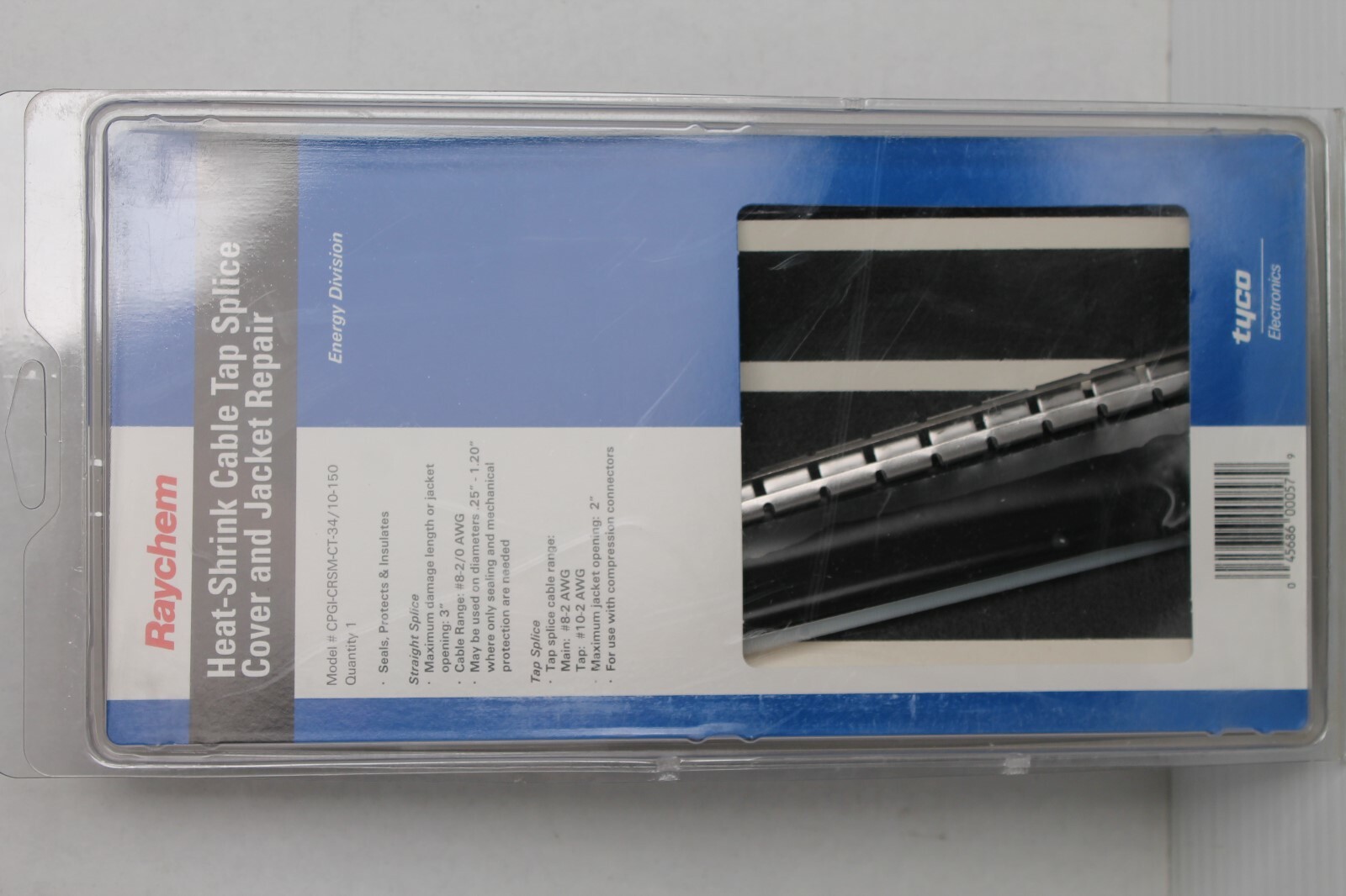 TE Connectivity Raychem CPGI-CRSM-CT-34/10-150 Splice Kit, 8 to 2 AWG ...