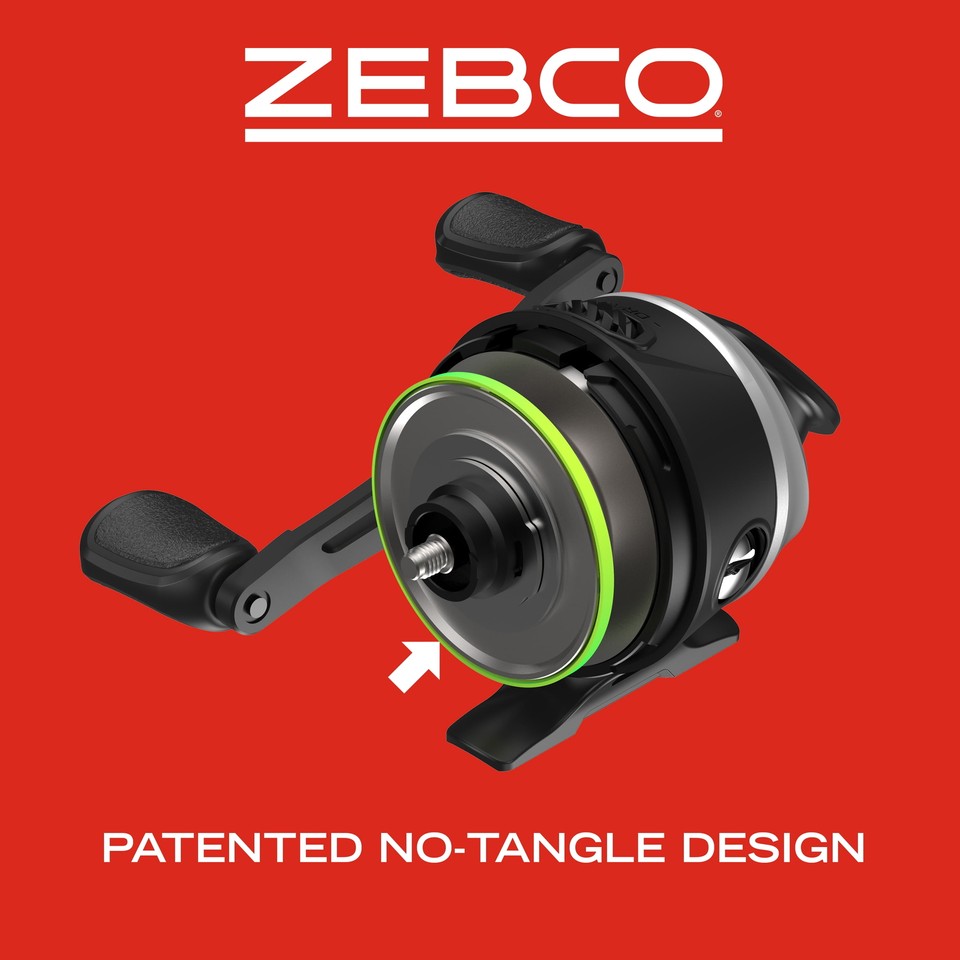 Zebco 33 Micro Spincast Reel and Fishing Rod Combo 5Ft 2Piece Durable ...