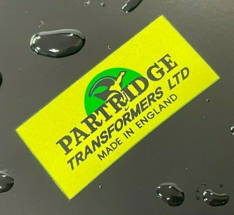 PARTRIDGE TRANSFORMER LOGO WATER SLIDE DECAL WATER DECAL STICKER TYPE-B ...